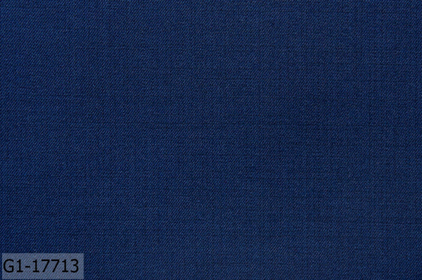 Prussian Blue Texture Plain Suit - Nasir Suits