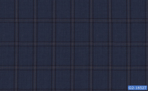 Yale Blue Check Jacket - Nasir Suits